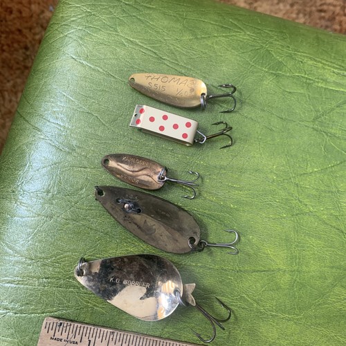 VINTAGE FISHING LURES K.O. WOBBLER CORDELL KAMLOOPER THOMAS CYCLONE ...