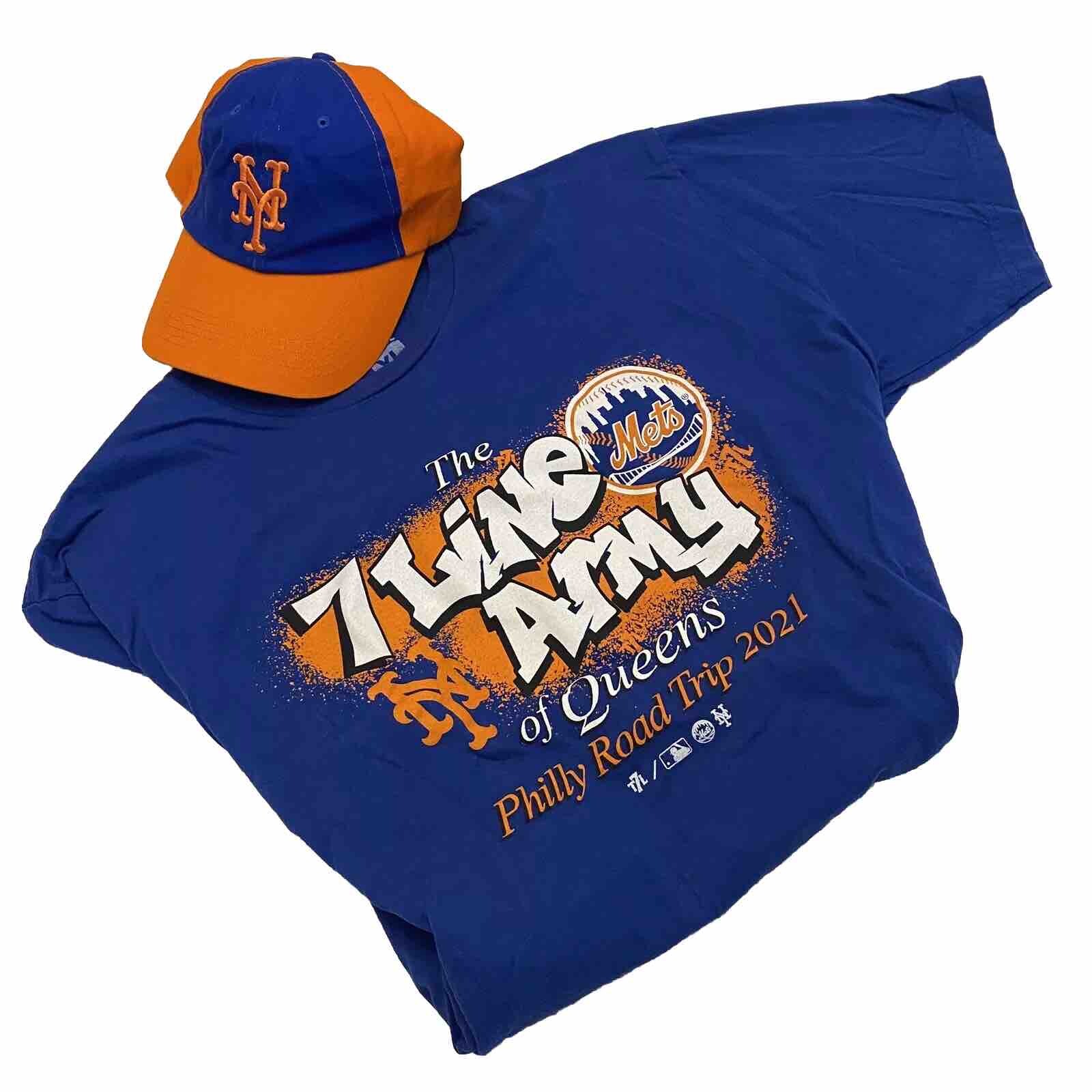 New York Mets 7 Line Army Philly Road Trip 2021 T-Shirt MLB Baseball XL ...