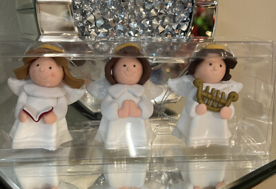 Angel Choir Ornaments Nativity Christmas Tree Decorations New Set Of 3 ...