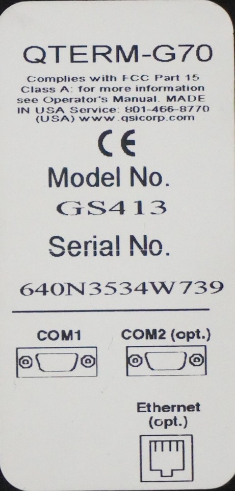 Parts Qterm-G70 GS413 Touch Screen Operation Panel | eBay