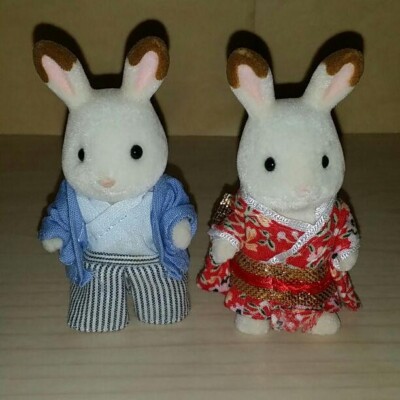 Sylvanian Families 25th Anniversary Japanese Kimono Clothing Calico ...