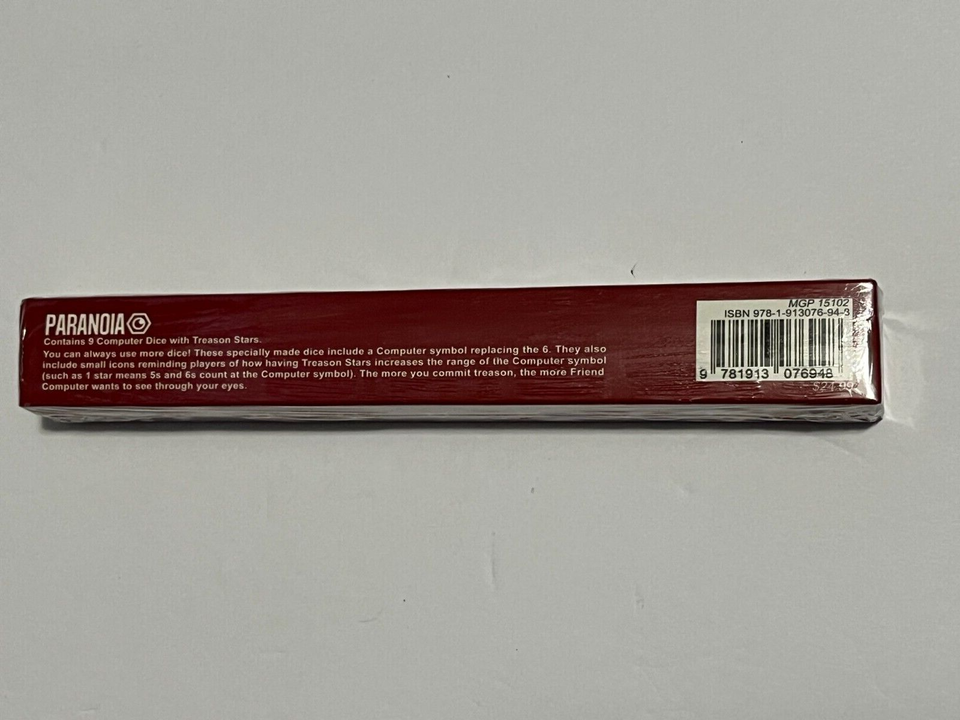 Paranoia Computer Dice MGP15102 (Contains 9 Various Color Dice ...