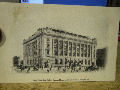 A3 Vintage Old OHIO Postcard CLEVELAND United States Post Office ...