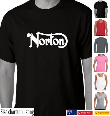 Norton T SHIRT Biker T shirts Motorbike tshirt Men's ladies Tee's ...