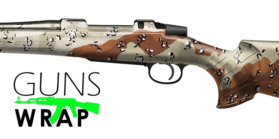 Camo Guns Wrap Skins Premium Vinyl Sticker Matte Rifle Pre-Cut USA ...