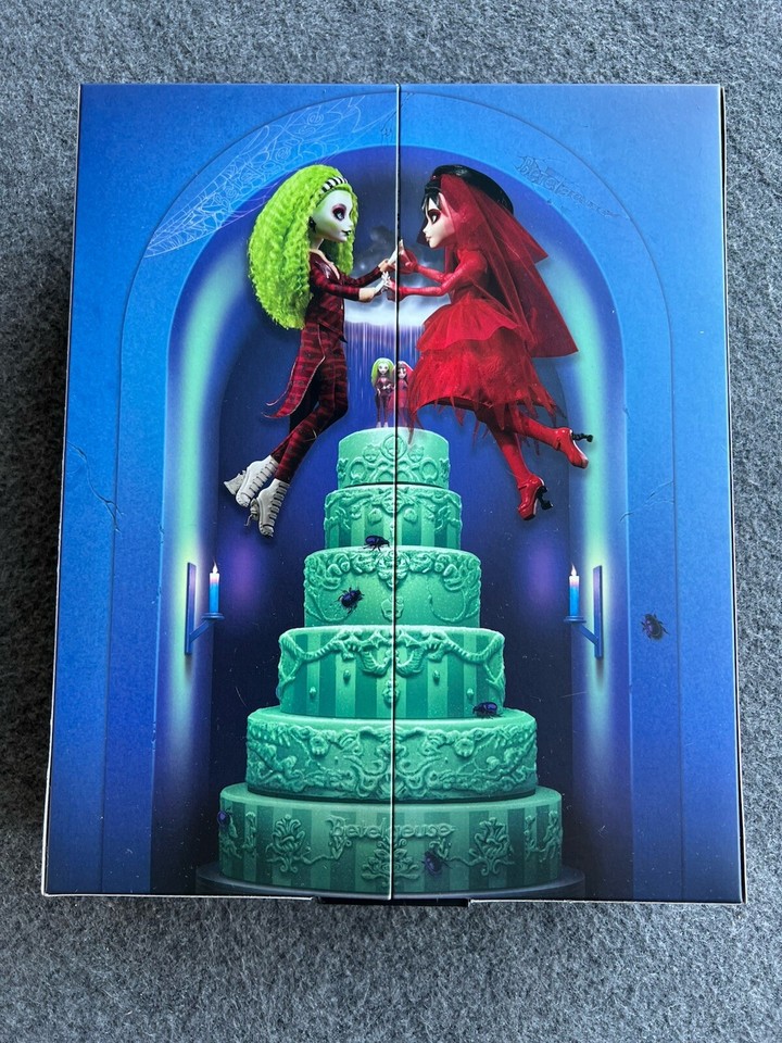 Monster High Skullector Beetlejuice Lydia Wedding Bride Groom CAKE ...