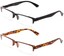 Classic Reading Glasses Half Rimmed Stylish Spring Hinged Men Women ...