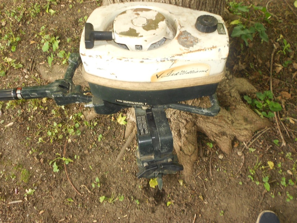 VINTAGE SEARS TED WILLIAMS 7.5 HP OUTBOARD BOAT MOTOR - ENGINE -PICK UP ...