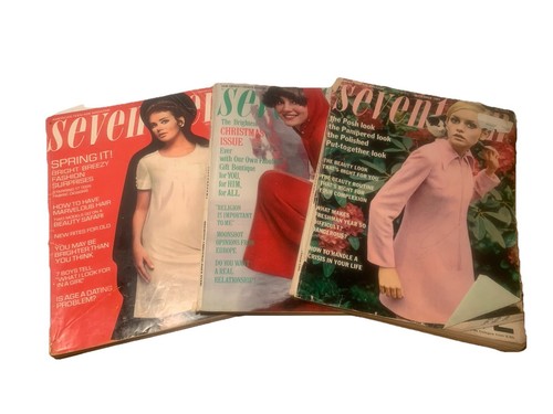 Seventeen Magazine 1967 1969 Vintage Lot AS IS MCM Mod Fashions Decor ...