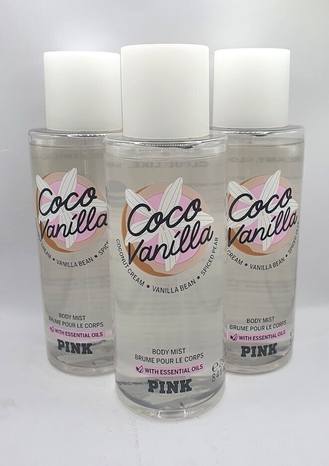 VICTORIA'S SECRET PINK COCO VANILLA BODY MIST 8.4 FL OZ (SET OF 3) | eBay