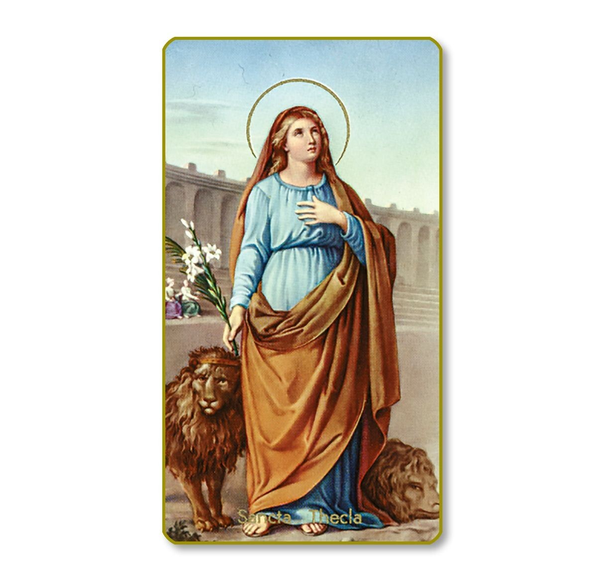 St. Tecla Italian Paper Holy Cards, 2"x4", Blank Back, 100-Pack | eBay