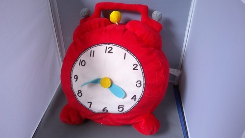 IKEA Clock Plush Pillow Child Room Decor Movable Hands Discontinued | eBay