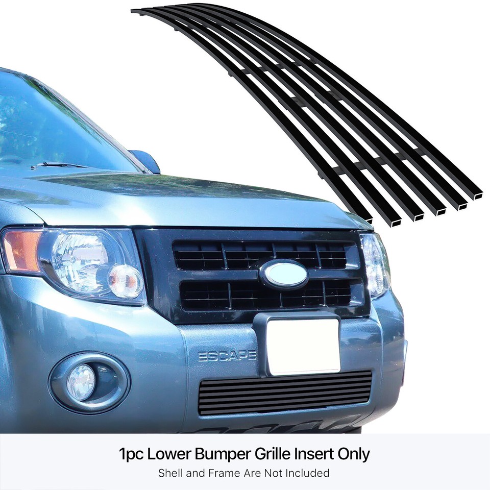 Fits 2008-2012 Ford Escape Black Billet Grille Grill Insert | eBay