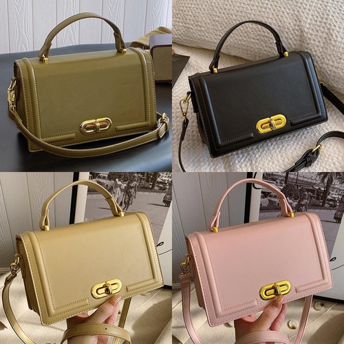 High-quality Pu Material Handbag With Lock Closure And Middle Hardness ...