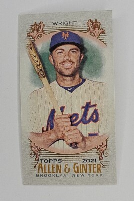 2021 TOPPS ALLEN & GINTER #34 DAVID WRIGHT MINI PARALLEL NEW YORK METS ...