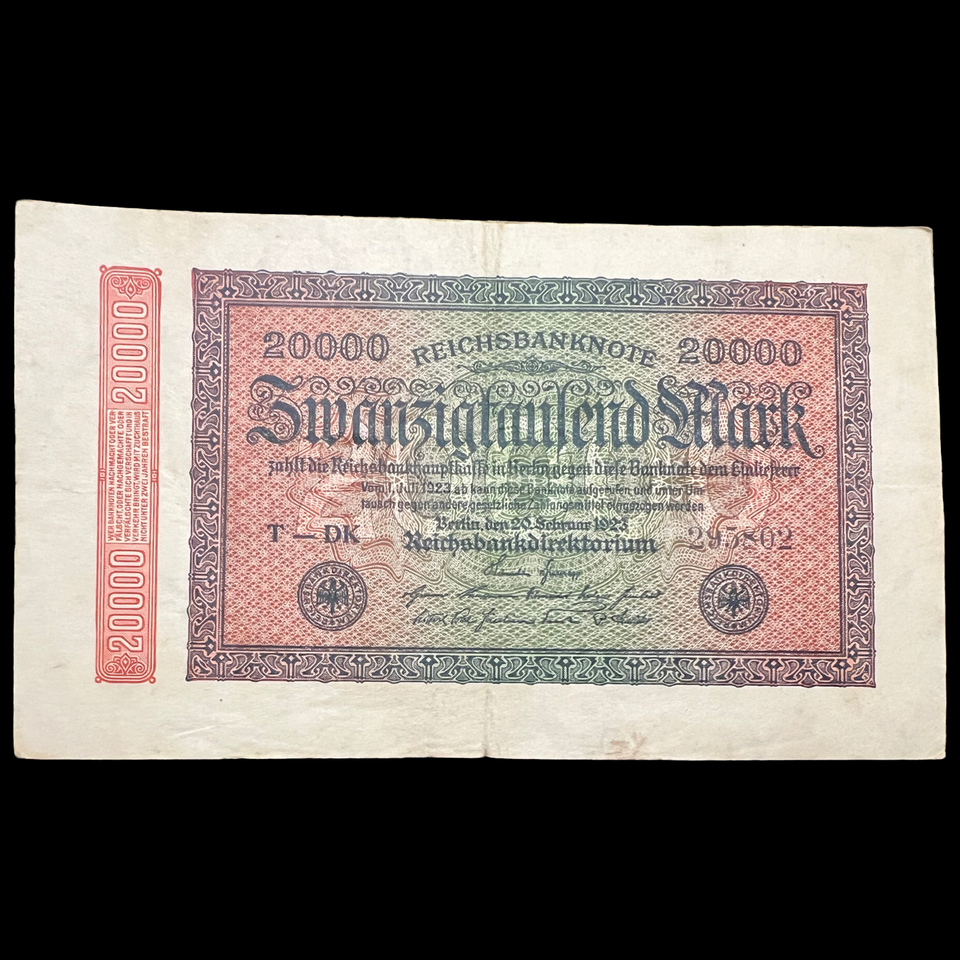 1922 Germany 4 Banknote Set Mark WW1 Pre WW2 Nazi Paper Money Kaiser ...