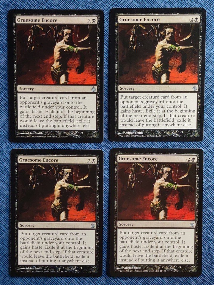 MTG 4x Gruesome Encore x4 LP Mirrodin Besieged Magic the Gathering ...
