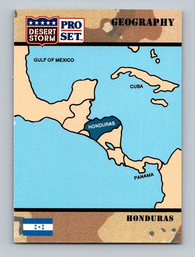 1991 Pro Set Desert Storm Card #21 Geography Honduras | eBay