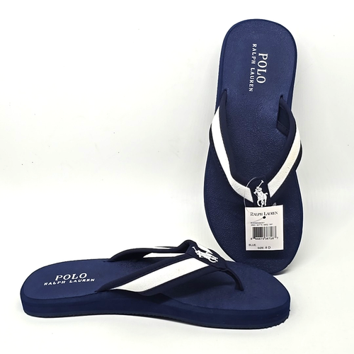 Polo Ralph Lauren Almer II Flip-Flop Navy Blue Sandals Women's Size 8 ...