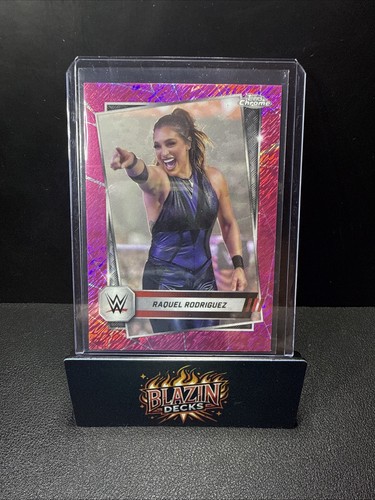 2025 WWE Topps Chrome Raquel Rodriguez Pink Shimmer Refractor #48 | eBay