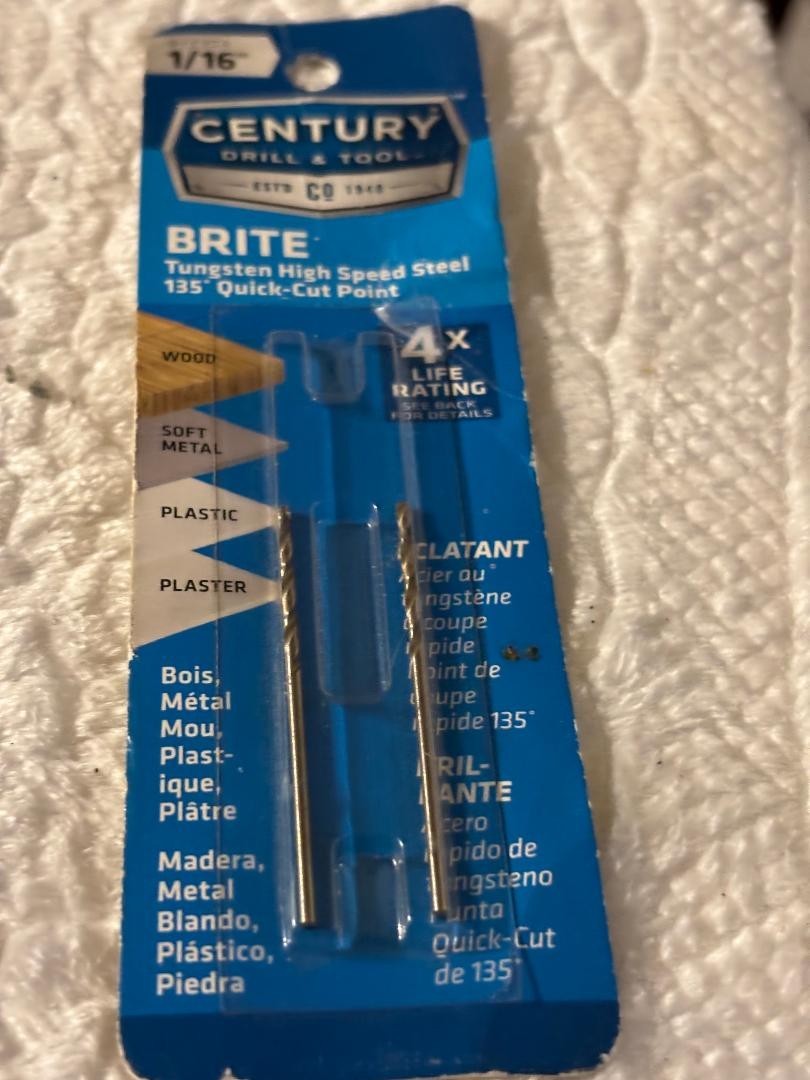 1/16" Drill Bits. (2 in package) | eBay