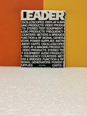 Leader Instruments Test Equipment 1987 Catalog | eBay