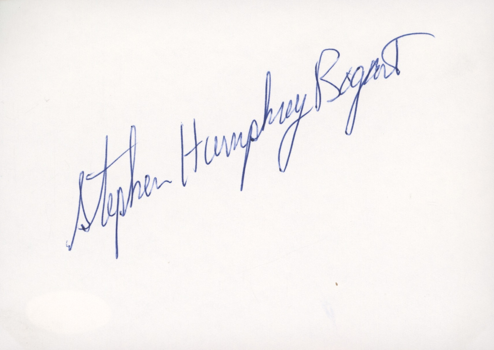 STEPHEN HUMPHREY BOGART signed autograph index Card Autographed ...