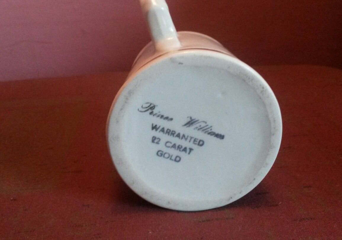 Prince William Ware small mug. Warranted 22 Ct Gold | eBay UK
