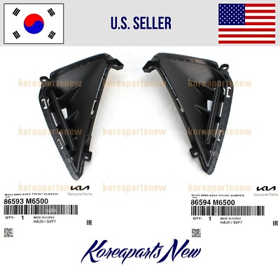 FRONT Bumper Bezel Cover Right + Left set 2 pcs ⭐GENUINE⭐ Kia Forte ...
