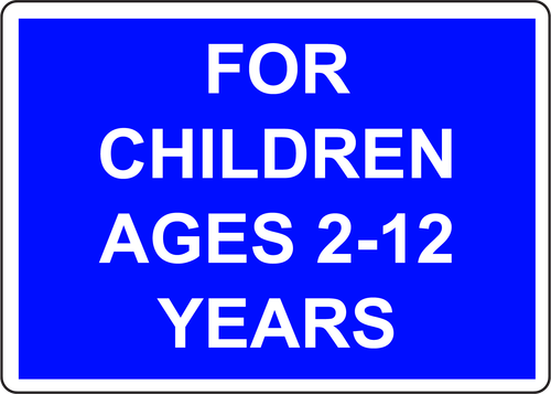 FOR CHILDREN AGES 2-12 YEARS | Laminated Vinyl Decal Sticker Label | eBay