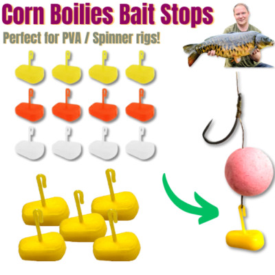 Hair Stops Corn Boilie Bait Stoppers - Carp Rig Bait Stops Corn Shaped ...