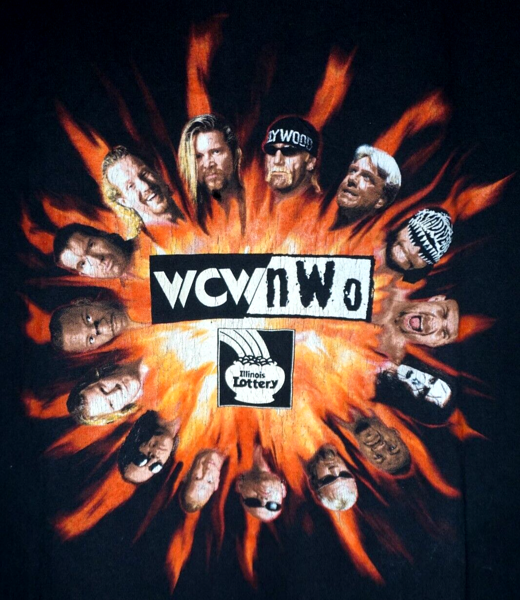 Wcw Logo Vintage 90s WCW NWO New World Order Wrestling Tee Shirt XL