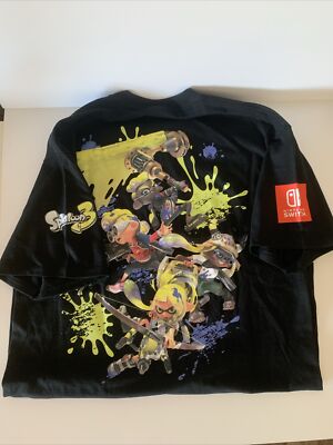 Splatoon 3 Rare New 2 Sided Promo T-Shirt Medium Nintendo Switch ...