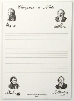 Notepad Compose A Note Notelets Stationery MGCCAN010 | eBay UK