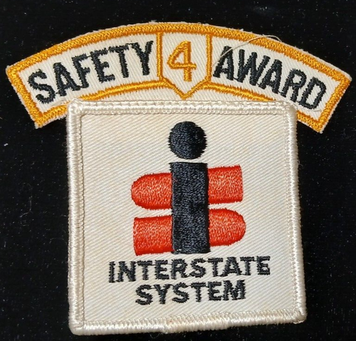 Interstate Motor Freight System safety 3 award driver patch 3-1/2 X 4 | eBay
