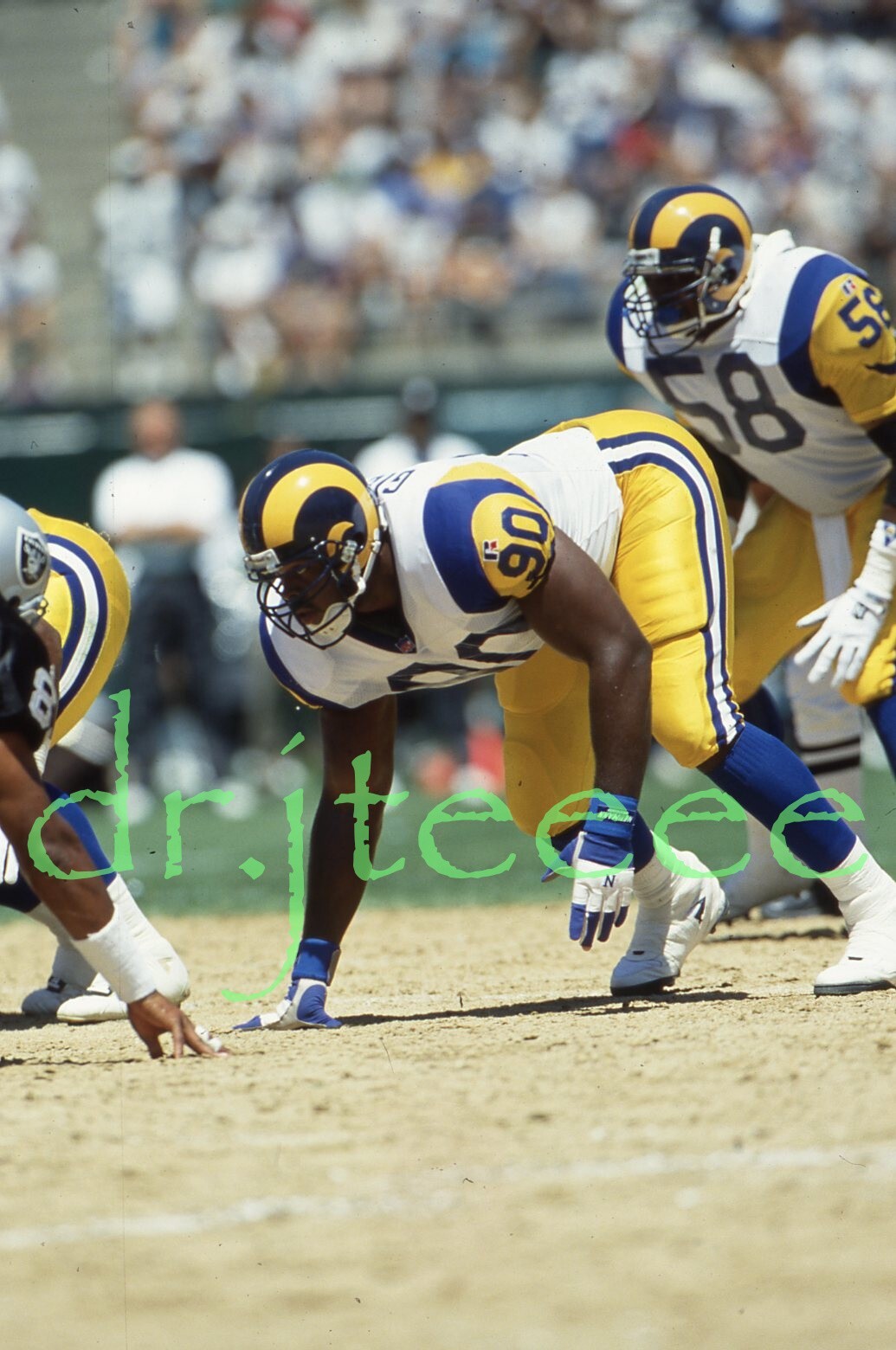 1995 Sean Gilbert LOS ANGELES RAMS - 35mm Football Slide | eBay