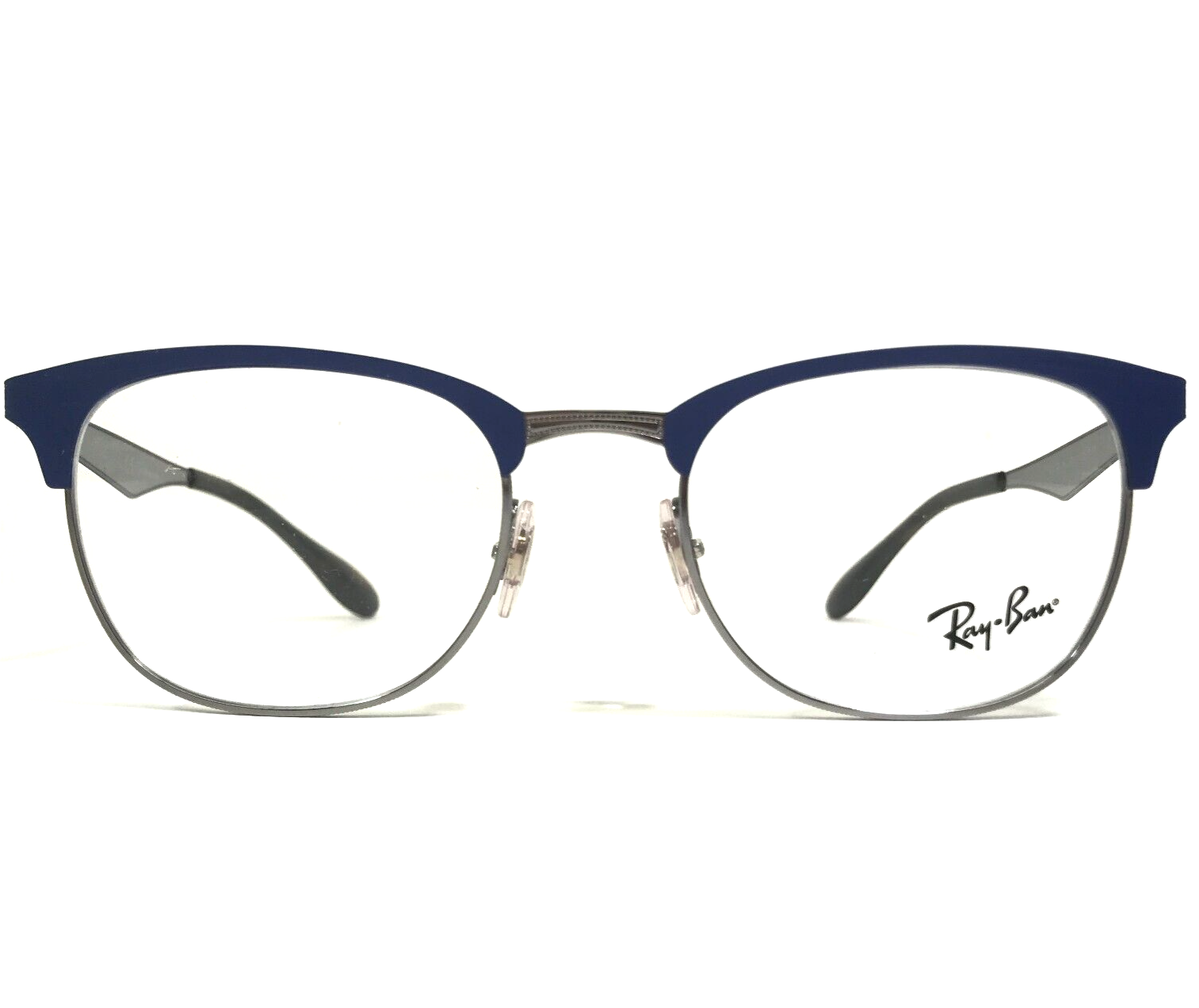 Ray-Ban Eyeglasses Frames RB6346 2911 Matte Blue Silver Round 50-19-140 ...