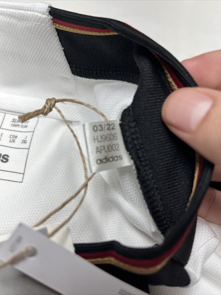 NWTS Adidas Germany Soccer 2022 Home Stadium Jersey HJ9606 Men’s SZ ...