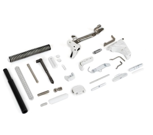 White Complete Slide + Lower Parts Kit for Glock 19 GEN 1 2 3 UPPER LPK ...