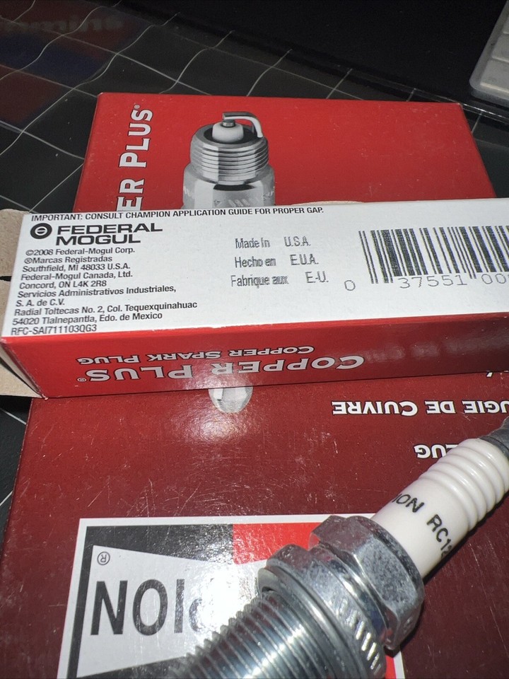 6 PACK NEW GENUINE OEM CHAMPION 71 # RC12YC SPARK PLUG; QUANTITY 6 ...