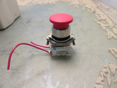 Mafelec L22 BPMR 33 RC V push/pull switch 1" E stop emergency [F-3] | eBay