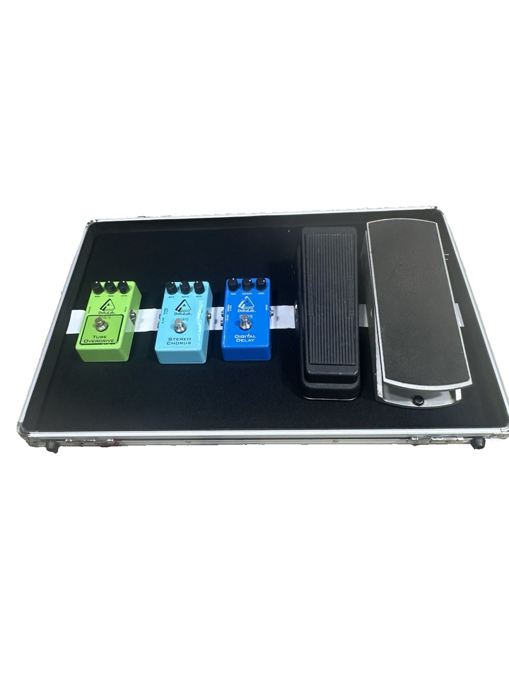 LASE ABS Pedals Medium Chrome Case For Guitar Effects L 24" x W 16" x H ...