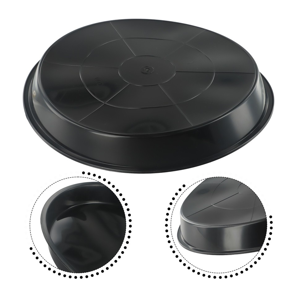 Saucer Plant Trays Round Tools Black DIY Decor PP Plastic Replacements ...