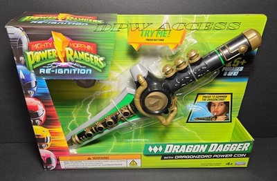 🎁NEW SEALED MMPR Green Ranger Dragon Dagger Dragonzord Power Coin BOXED ...
