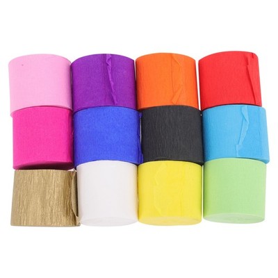 13 Rolls Crape Paper Party Streamers Bulk Crepe Birthday Wedding | eBay ...