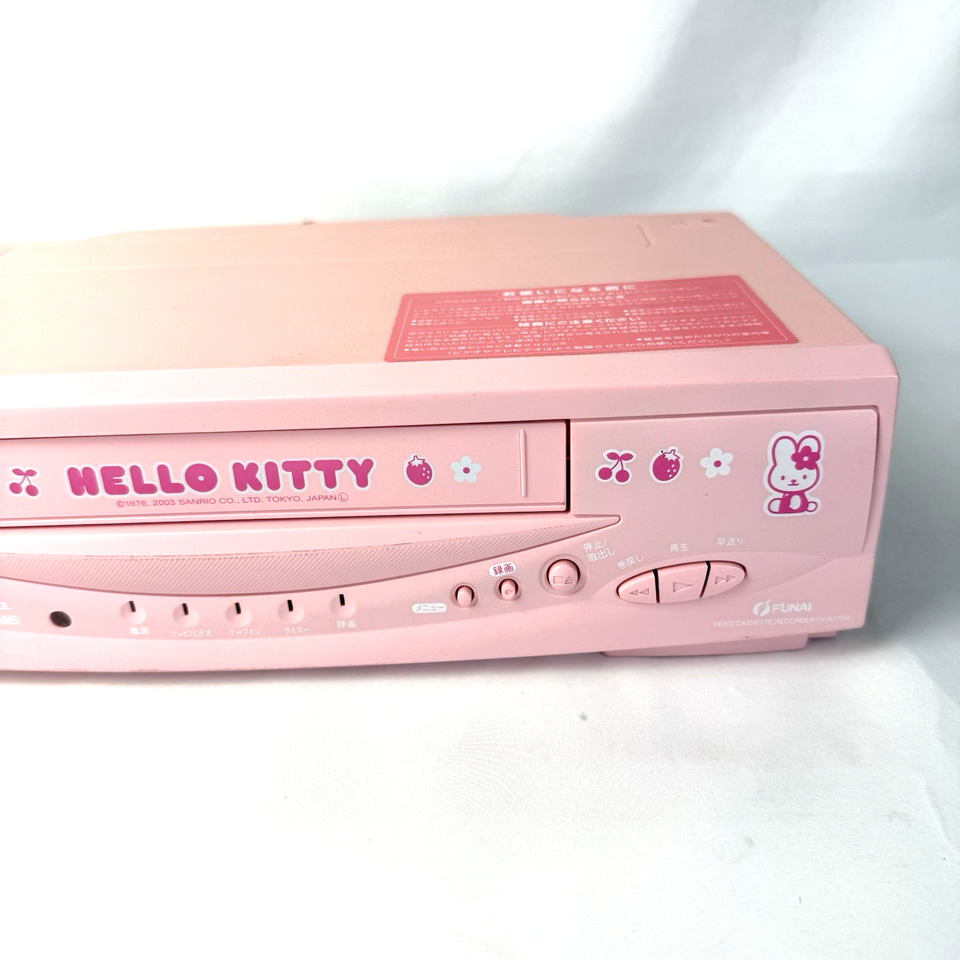 HELLO KITTY SANRIO VHS VCR FUNAI FV-N77SR without remote control 2004 Japan | eBay