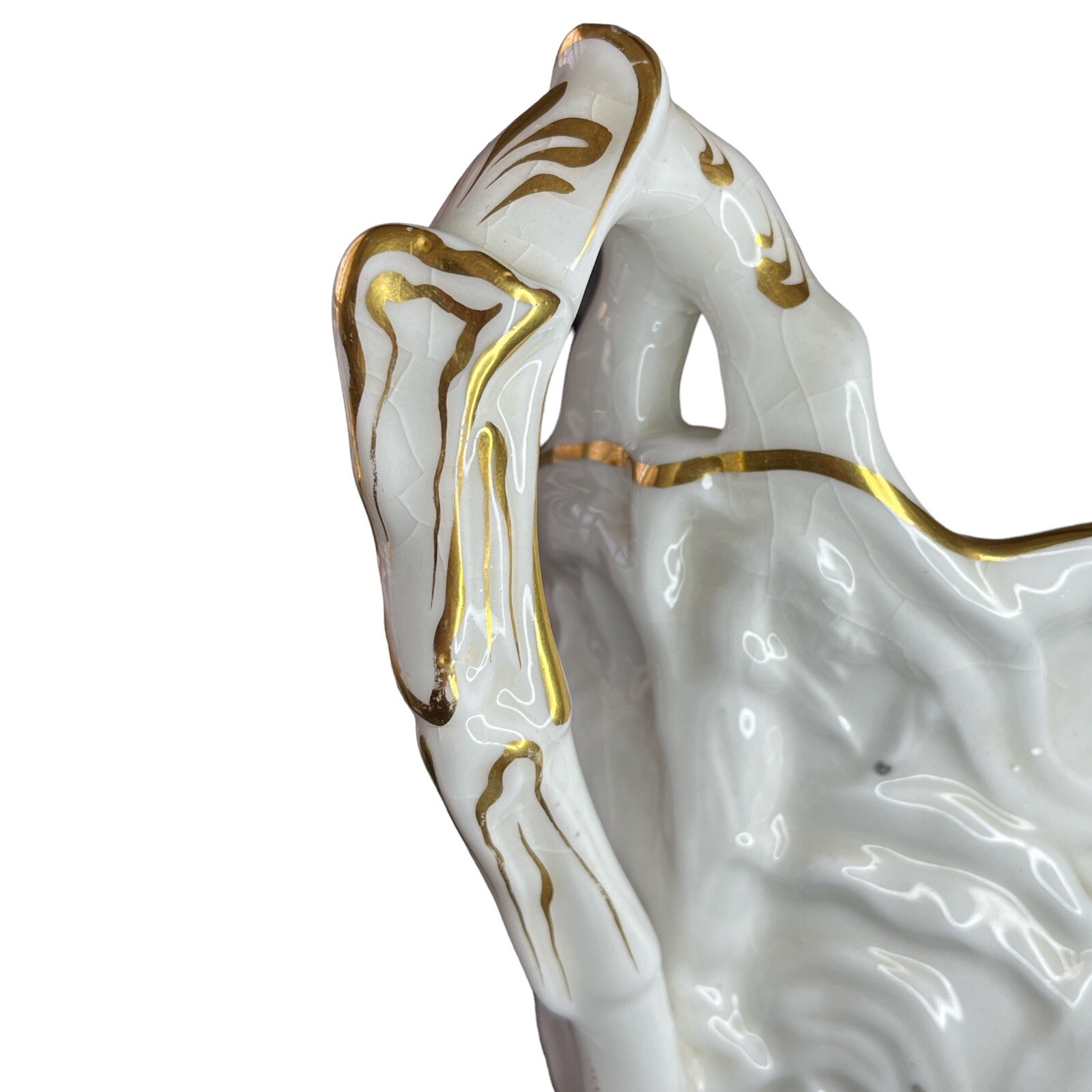 Charles Cartlidge & Co. Joshua Jones Antique White Corn Pitcher Gold ...