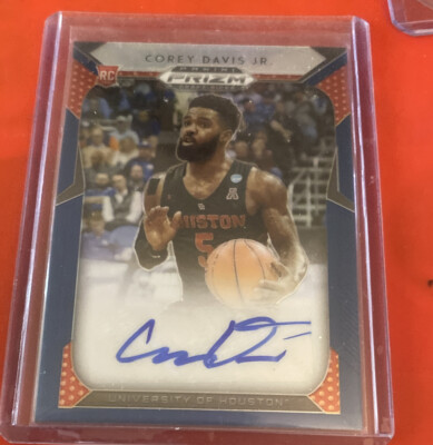 2019 Panini Prizm Basketball Draft Picks Corey Davis Jr. Blue Prizm RC ...