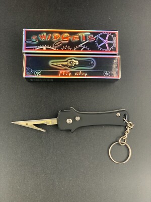 Mini Collectible Keychain Switchblade Flip Clip Alligator Roach Memo ...