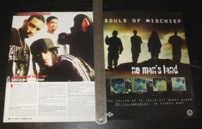 Souls of Mischief AD original TWO magazine clippings pages PHOTO ...